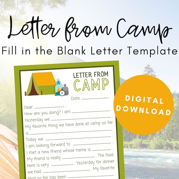 Camping Postcard - Etsy