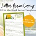 Letter From Camp, Camp Letters Fill in Blank, Summer Camp Notes, Sleep ...