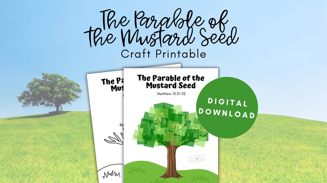 Parable of the Mustard Seed Craft, Sunday School Craft Printable ...