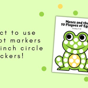 Plagues of Egypt Craft, Exodus Coloring Sheets, Dot Marker Coloring, Do ...