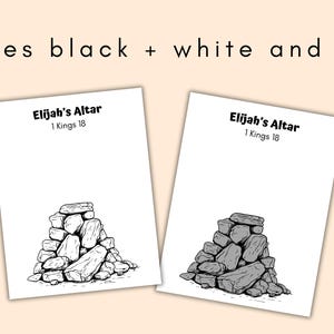 Elijah's Altar, Elijah and the Prophets of Baal Craft, Sunday School ...