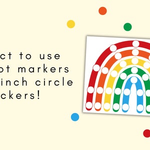 Rainbow Craft, Dot Marker Coloring, Do A Dot Preschool, Sunday School ...