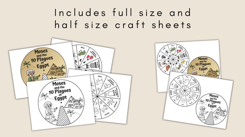 10 Plagues of Egypt, Spinner Wheel Craft, Christian Crafts, Crafts for ...