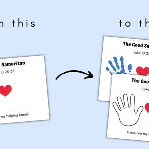 The Good Samaritan Craft for Kids, Love Your Neighbor, Sunday School ...