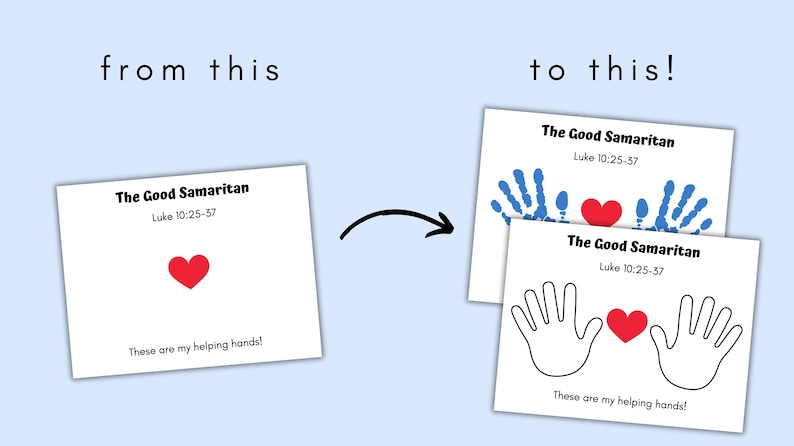 The Good Samaritan Craft for Kids, Love Your Neighbor, Sunday School ...