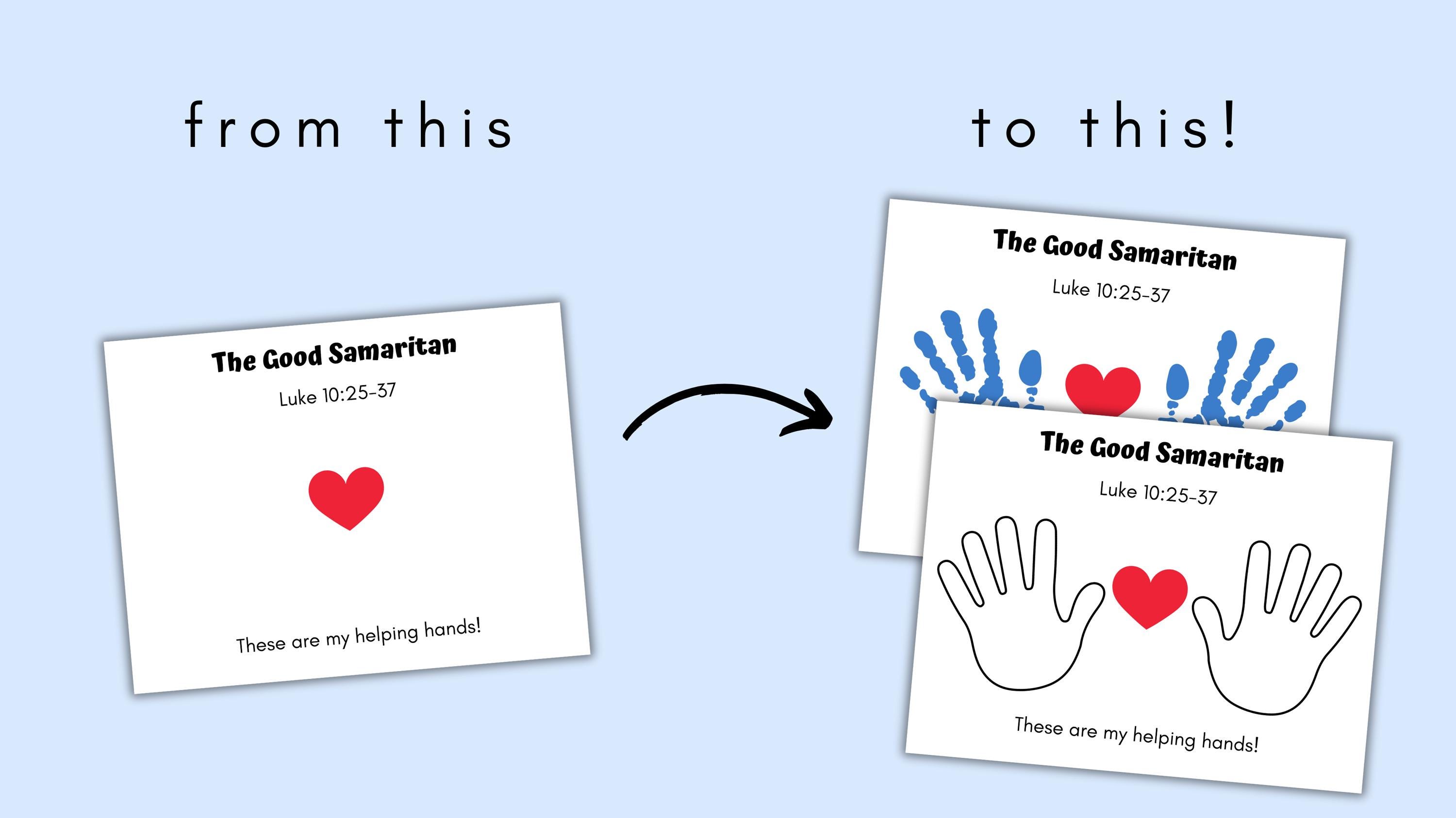 The Good Samaritan Craft for Kids, Love Your Neighbor, Sunday School ...