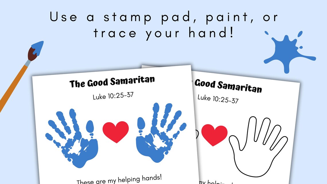 The Good Samaritan Craft for Kids, Love Your Neighbor, Sunday School ...