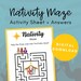 Nativity Maze, Christmas Activity Sheets Printable, Kids Printable ...