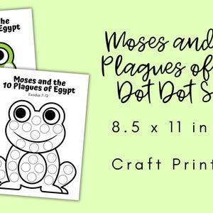Plagues of Egypt Craft, Exodus Coloring Sheets, Dot Marker Coloring, Do ...