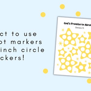 Gods Promise to Abraham Kids Crafts, God's Promise to Abraham, Do A Dot ...