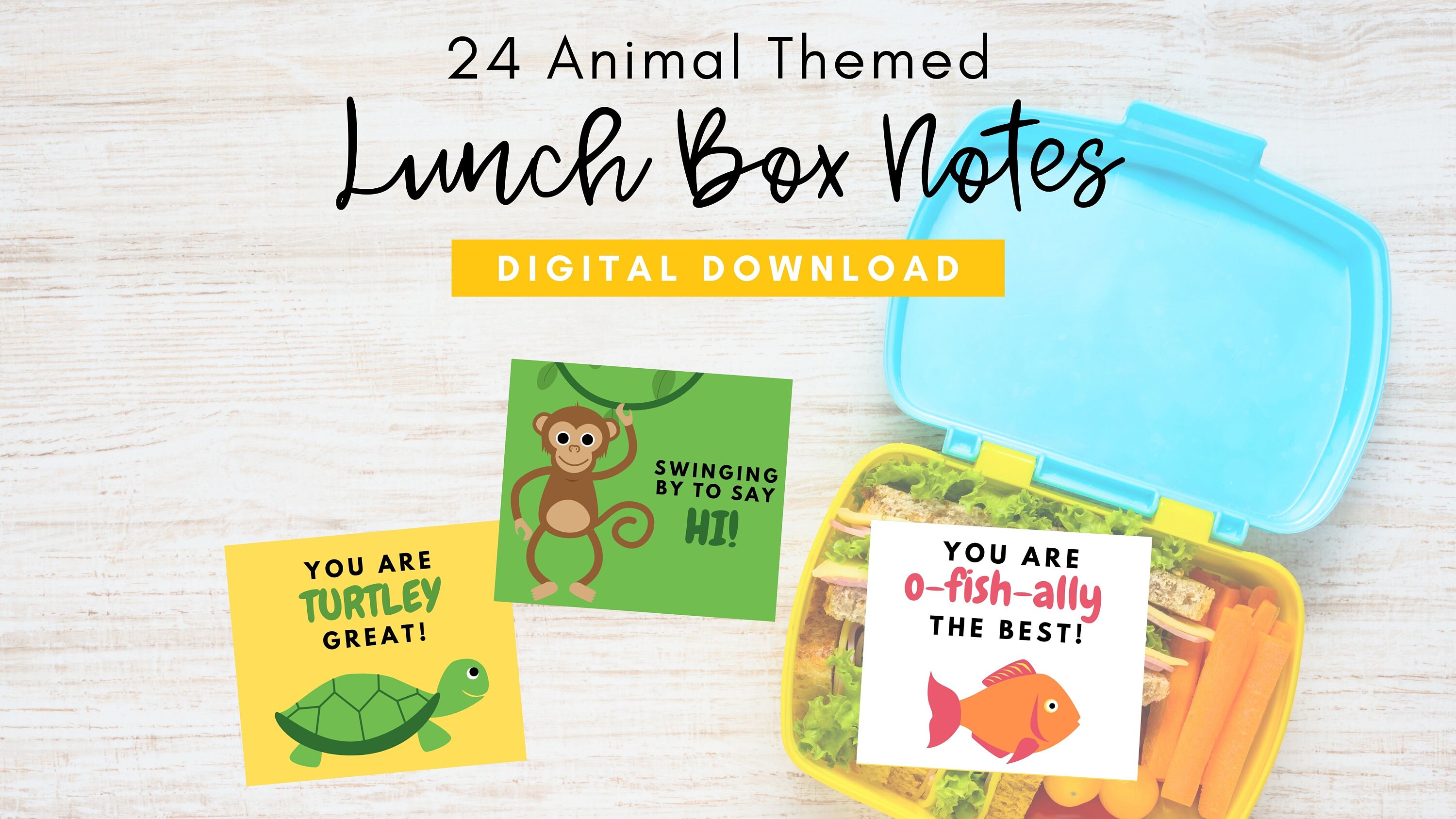 Printable Lunch Box Notes, Printable Lunch Box Cards, Lunch Notes for ...