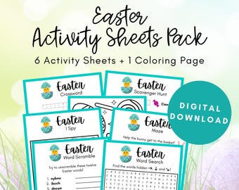 Printable Kids Easter Activity Pack - Etsy