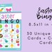 Easter Bingo Bingo Cards Printable Bingo Easter Game Bingo - Etsy