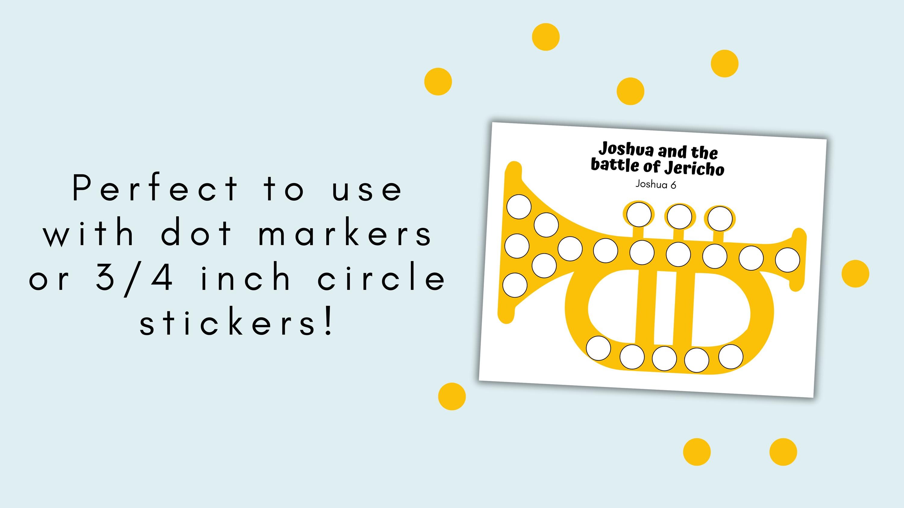 Joshua and the Battle of Jericho Craft, Battle of Jericho Craft, Dot ...
