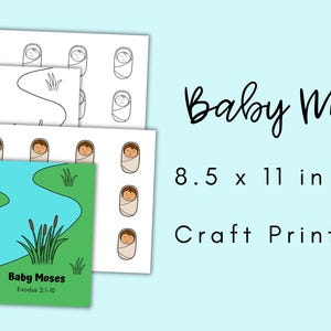 Baby Moses Craft, Sunday School Craft Printable, Christian Activities ...