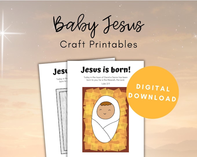 Jesus Birth Bible Craft Activity, Christmas Church Sunday School Craft ...