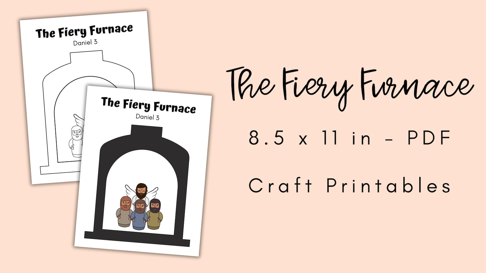 Fiery Furnace Craft, Shadrach Meshach Abednego, Sunday School Craft ...