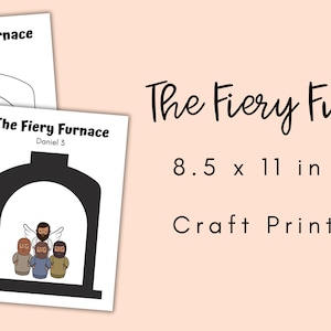 Fiery Furnace Craft, Shadrach Meshach Abednego, Sunday School Craft ...