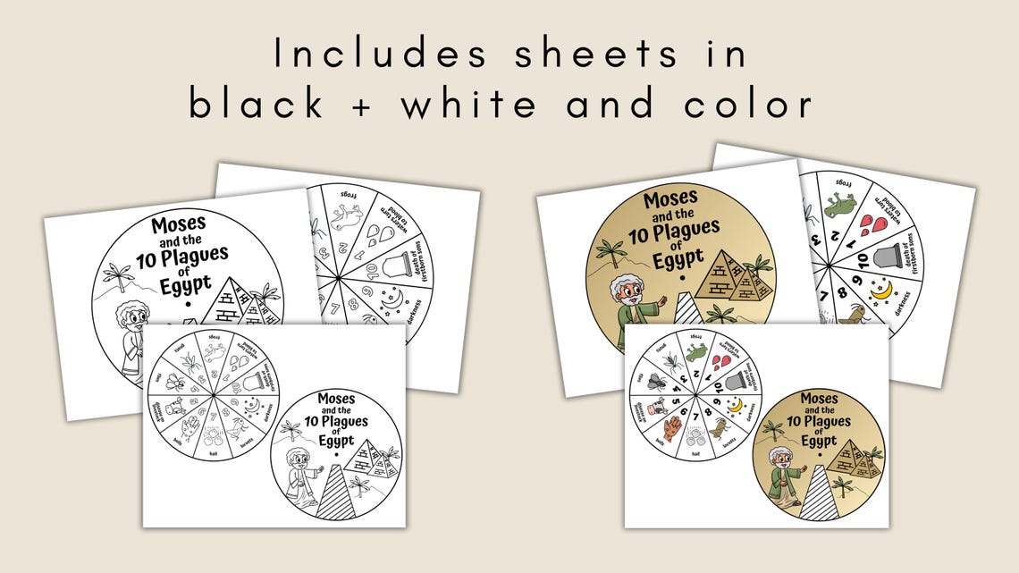 10 Plagues of Egypt, Spinner Wheel Craft, Christian Crafts, Crafts for ...