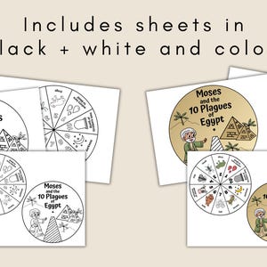 10 Plagues of Egypt, Spinner Wheel Craft, Christian Crafts, Crafts for ...