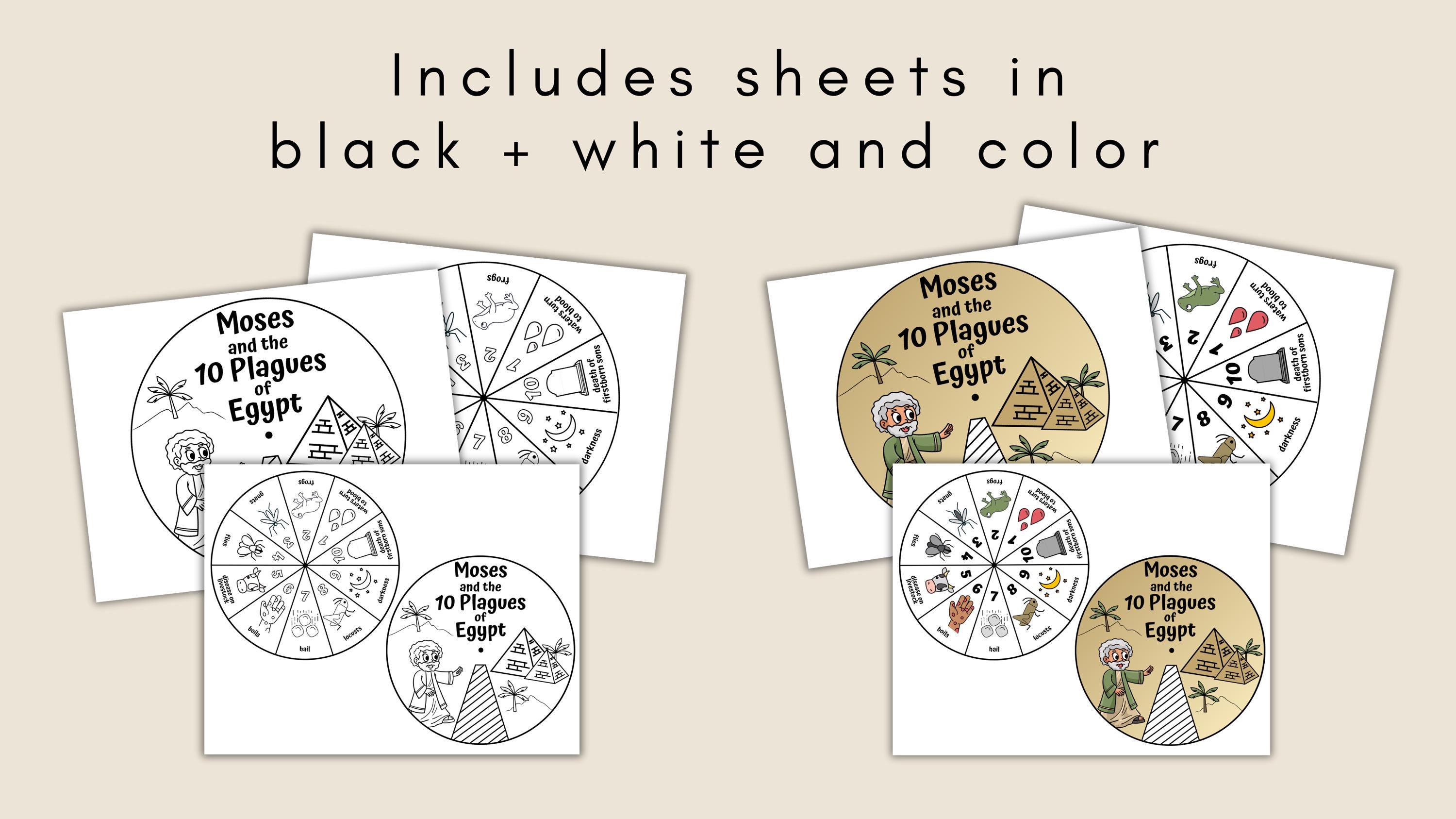 10 Plagues of Egypt, Spinner Wheel Craft, Christian Crafts, Crafts for ...