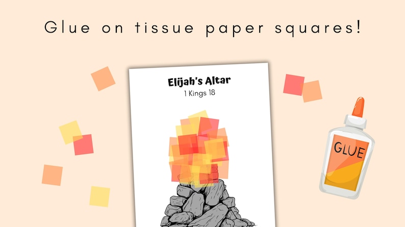 Elijah's Altar, Elijah and the Prophets of Baal Craft, Sunday School ...