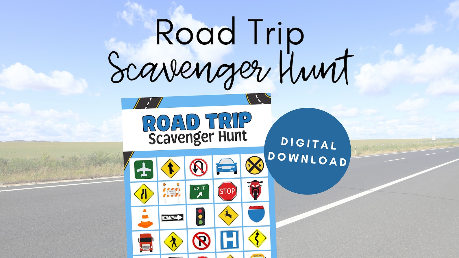 Road Trip Scavenger Hunt, Scavenger Hunt Kids, Road Trip Printable ...