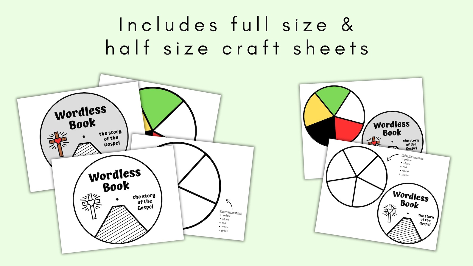 Wordless Book Craft, Spinner Wheel Craft, Colors of Salvation ...
