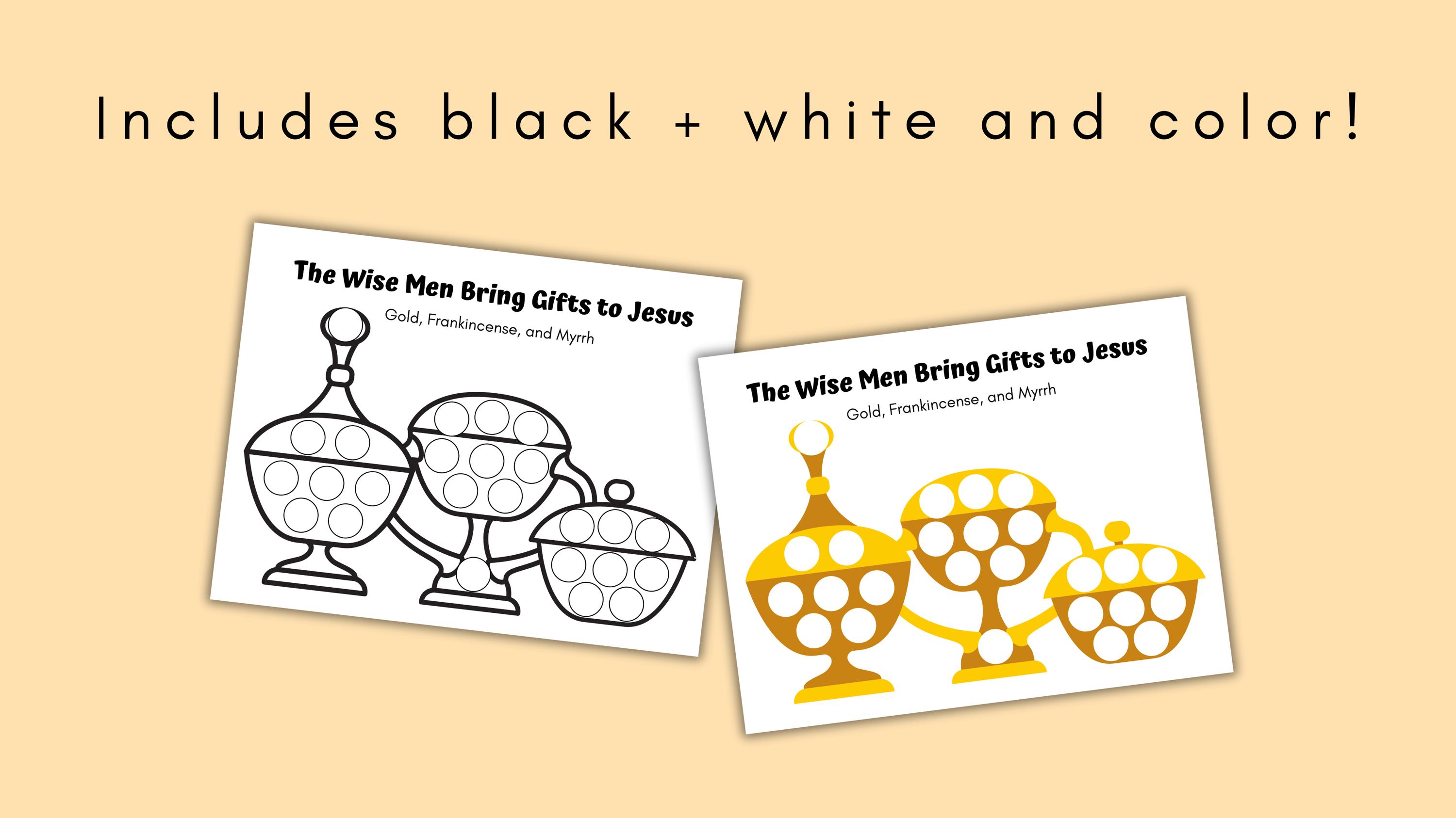 Wise Men Craft, Dot Marker Coloring, Do A Dot, Sunday School Craft ...