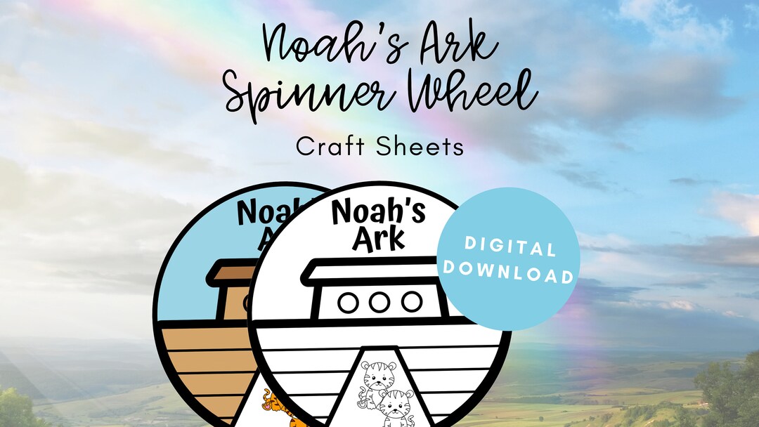 Noah's Ark Craft, Spinner Wheel Craft, Christian Crafts, Crafts for ...