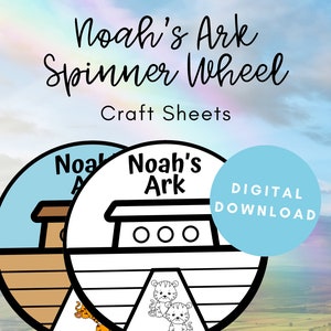Noah's Ark Craft, Spinner Wheel Craft, Christian Crafts, Crafts for ...