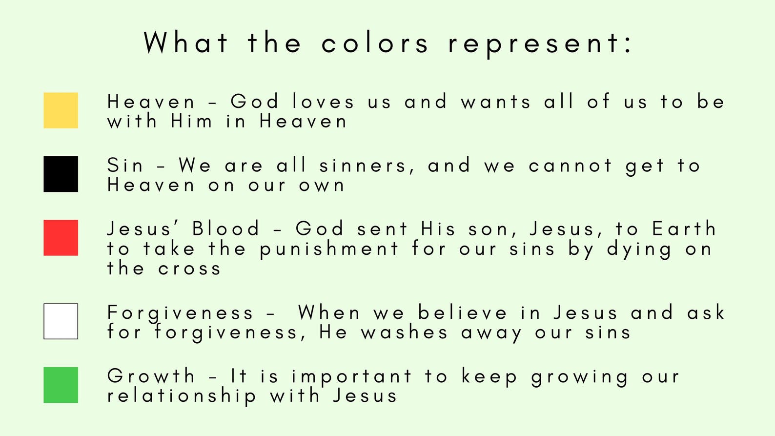 Wordless Book Craft, Spinner Wheel Craft, Colors of Salvation ...