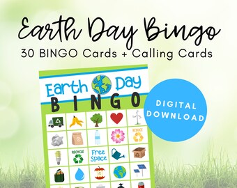 Earth Day BINGO Game, Ecology Bingo Cards, Eco Printable Game for Kids ...