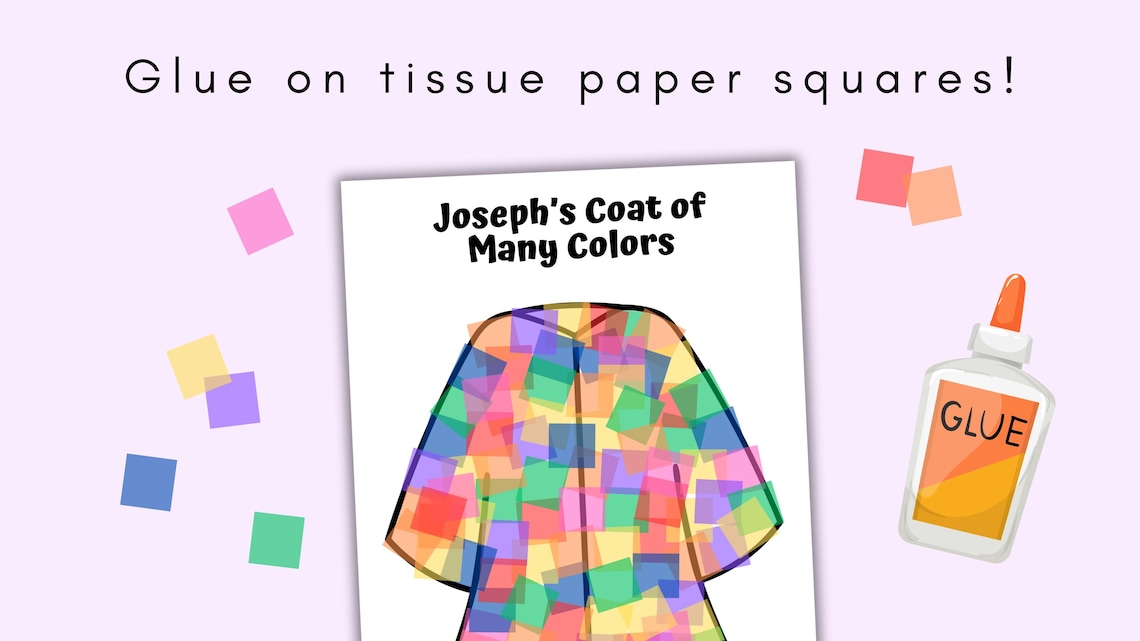 Joseph's Coat of Many Colors Craft, Sunday School Craft Printable ...