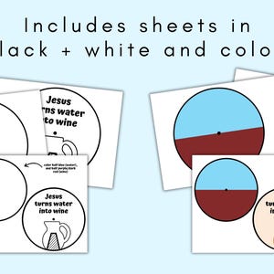 Jesus Turns Water Into Wine Spinner, Christian Crafts, Crafts for Kids ...