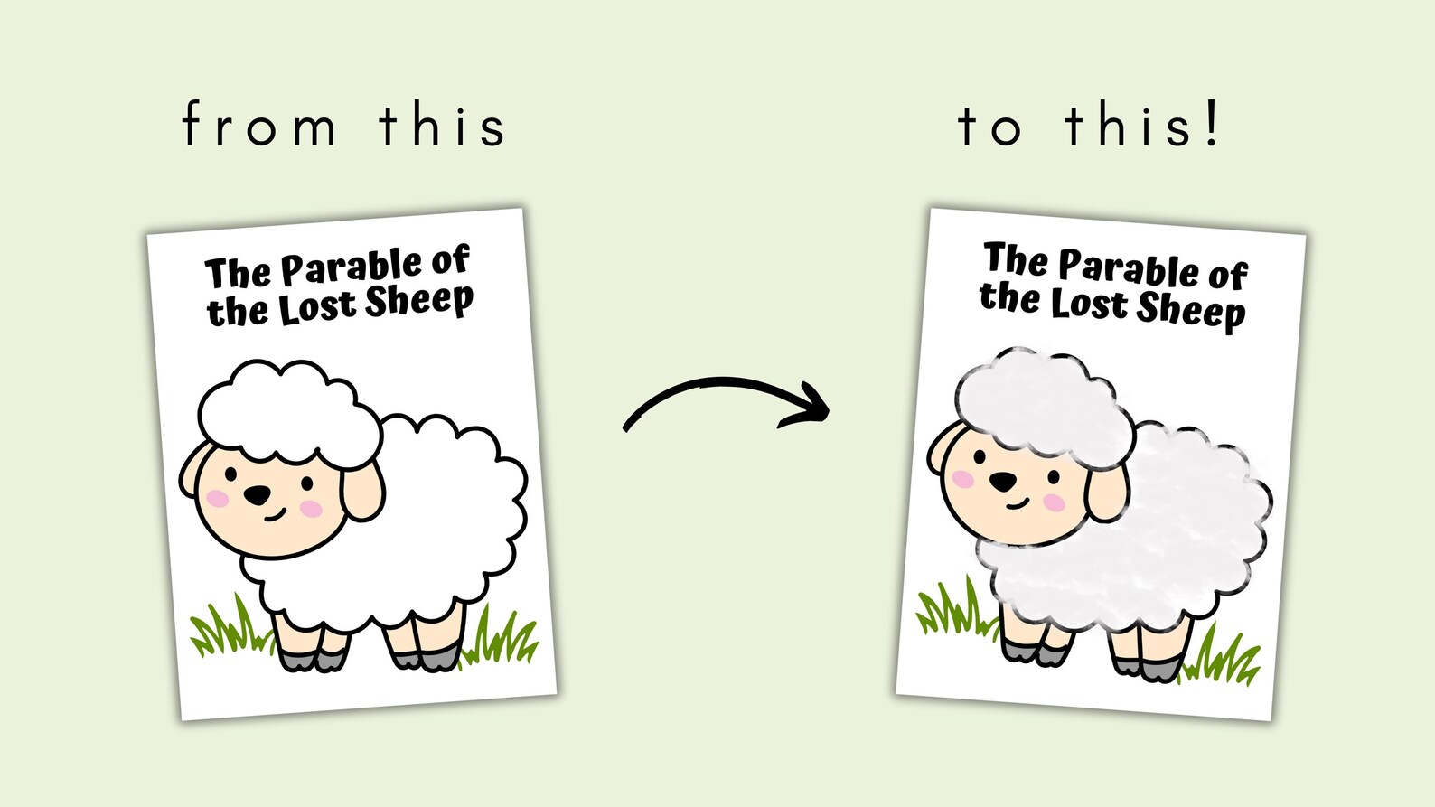 Parable of the Lost Sheep Craft, Sunday School Craft Printable ...