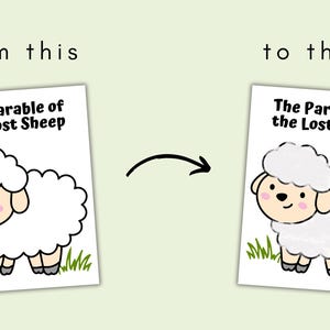 Parable of the Lost Sheep Craft, Sunday School Craft Printable ...