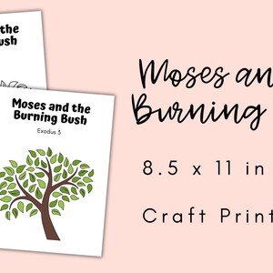 Moses and the Burning Bush Craft, Sunday School Craft Printable ...