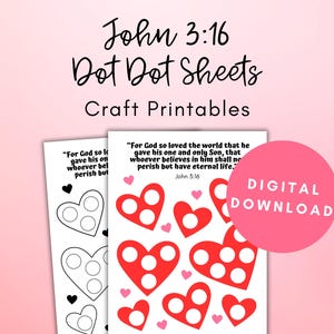 John 3:16 Craft, John 3 16 Craft, Dot Marker Coloring, Do A Dot, Sunday ...
