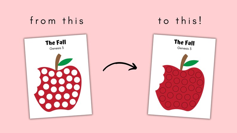 Adam and Eve Craft, Dot Marker Coloring, Do A Dot, Sunday School Craft ...
