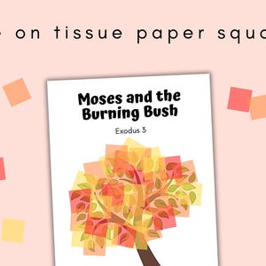 Moses and the Burning Bush Craft, Sunday School Craft Printable ...