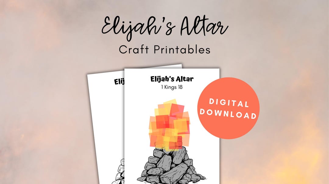 Elijah's Altar, Elijah and the Prophets of Baal Craft, Sunday School ...