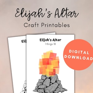 Elijah's Altar, Elijah and the Prophets of Baal Craft, Sunday School ...