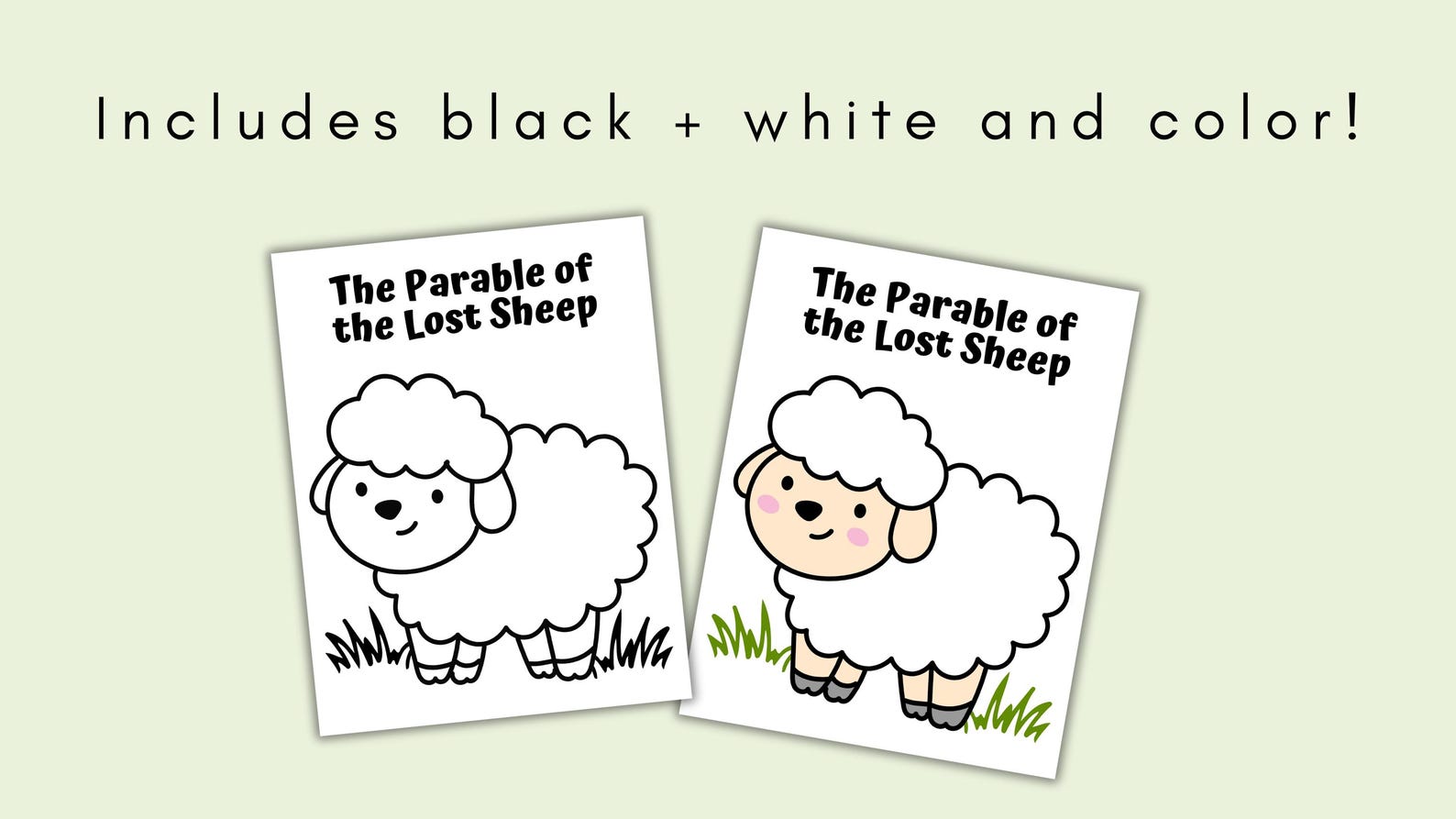 Parable of the Lost Sheep Craft, Sunday School Craft Printable ...
