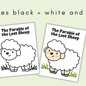 Parable of the Lost Sheep Craft, Sunday School Craft Printable ...
