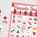 Canada Day Bingo Bingo Cards Printable Independence Day - Etsy