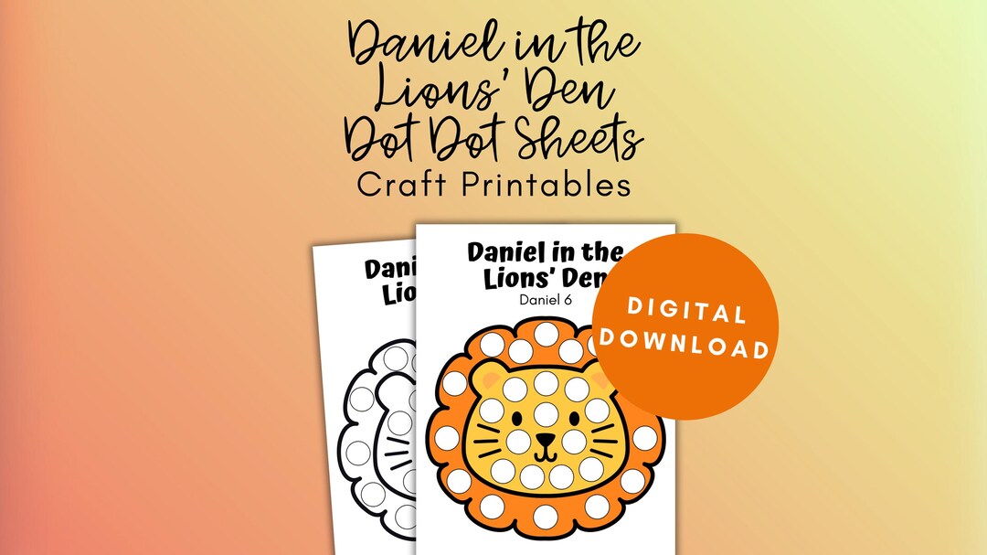 Daniel in the Lions Den Craft, Daniel in the Lions Den Coloring, Do A ...