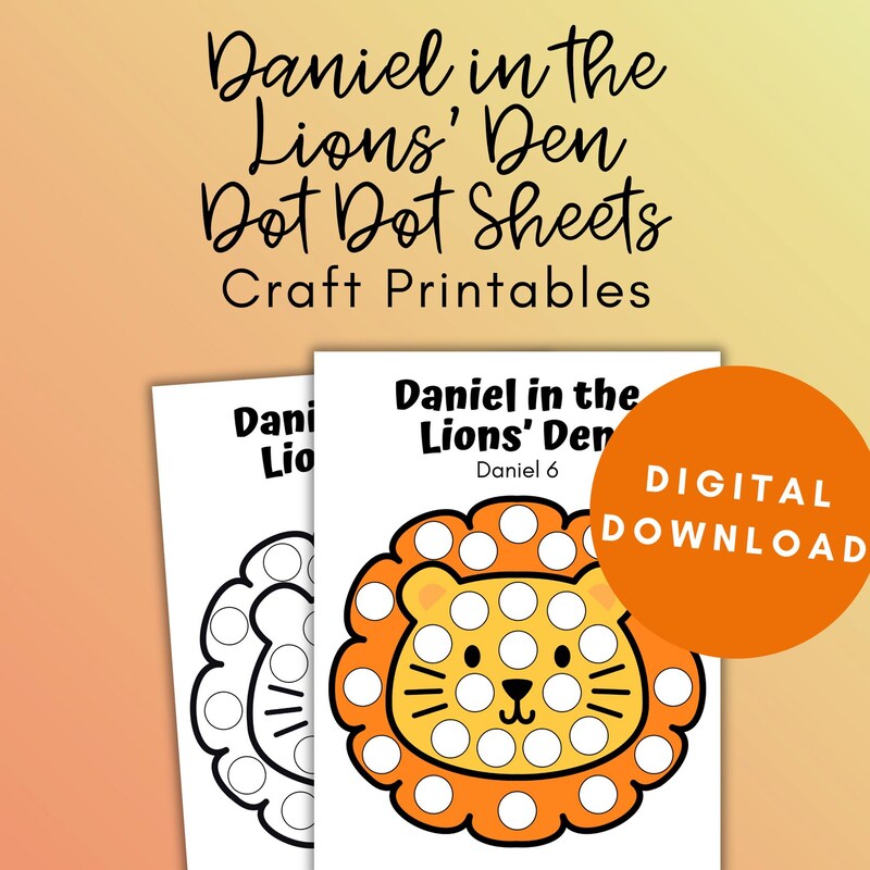 Daniel and the Lion - Etsy