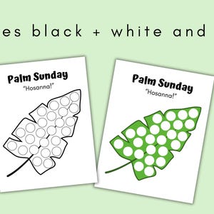 Palm Sunday Crafts, Dot Marker Coloring, Do A Dot, Sunday School Craft ...