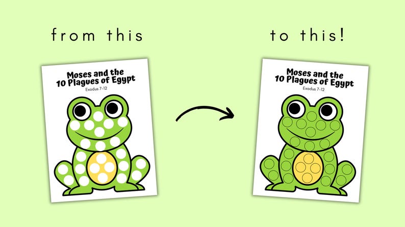 Plagues of Egypt Craft, Dot Dot Sheet, Dot Marker Page, Do A Dot ...